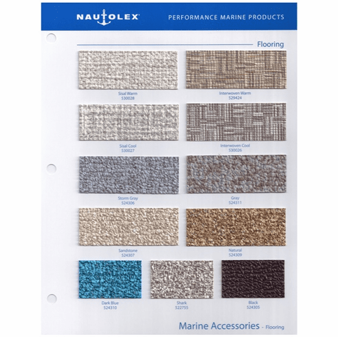 Nautolex Marine Vinyl Flooring Sample Card