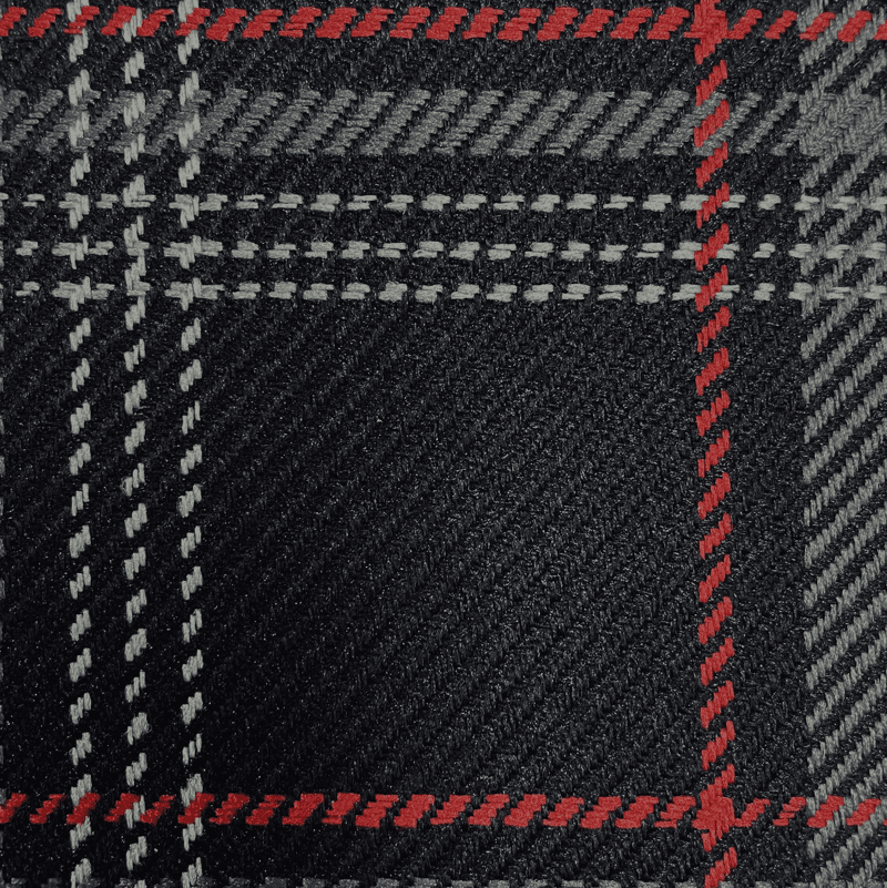 Plaid Automotive Cloth Dark Red