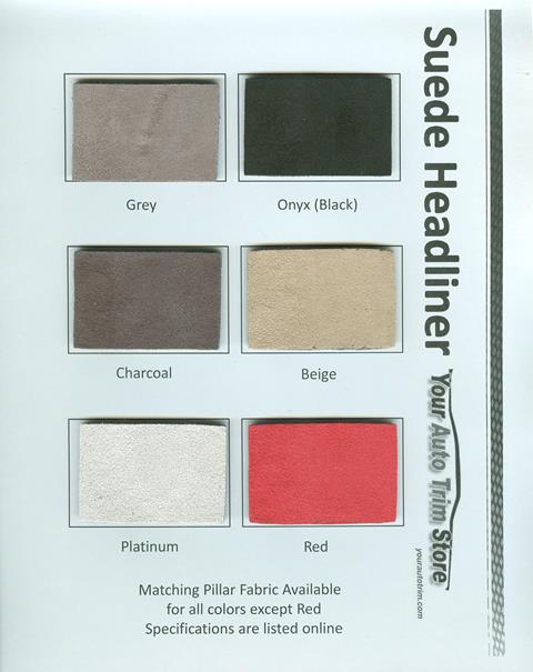 Suede headliner store