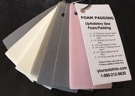Volara and Cloth Backed Foam Sample Ring